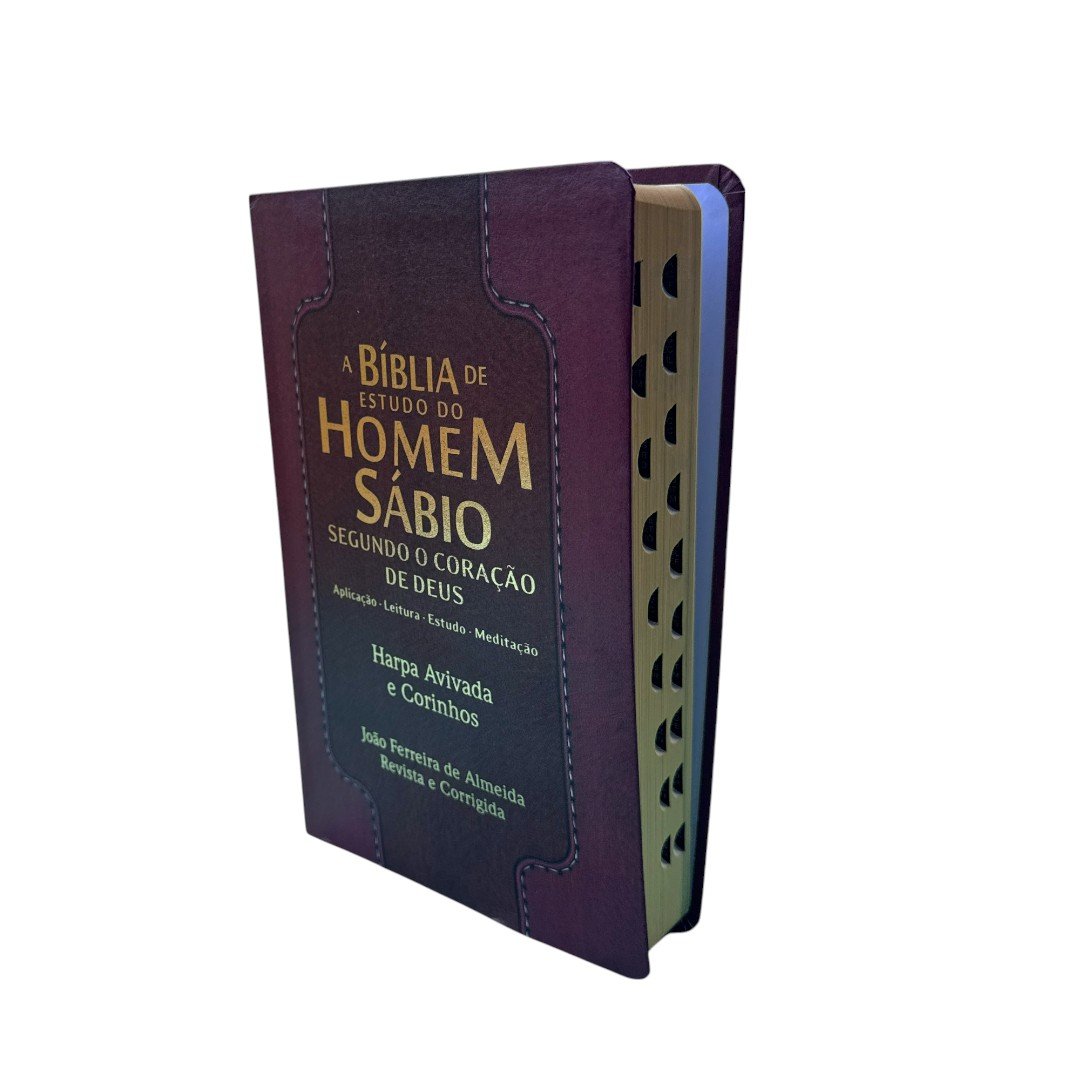 Bíblia de Estudo do Homem Sabio Marrom Arc | D.D PEREIRA