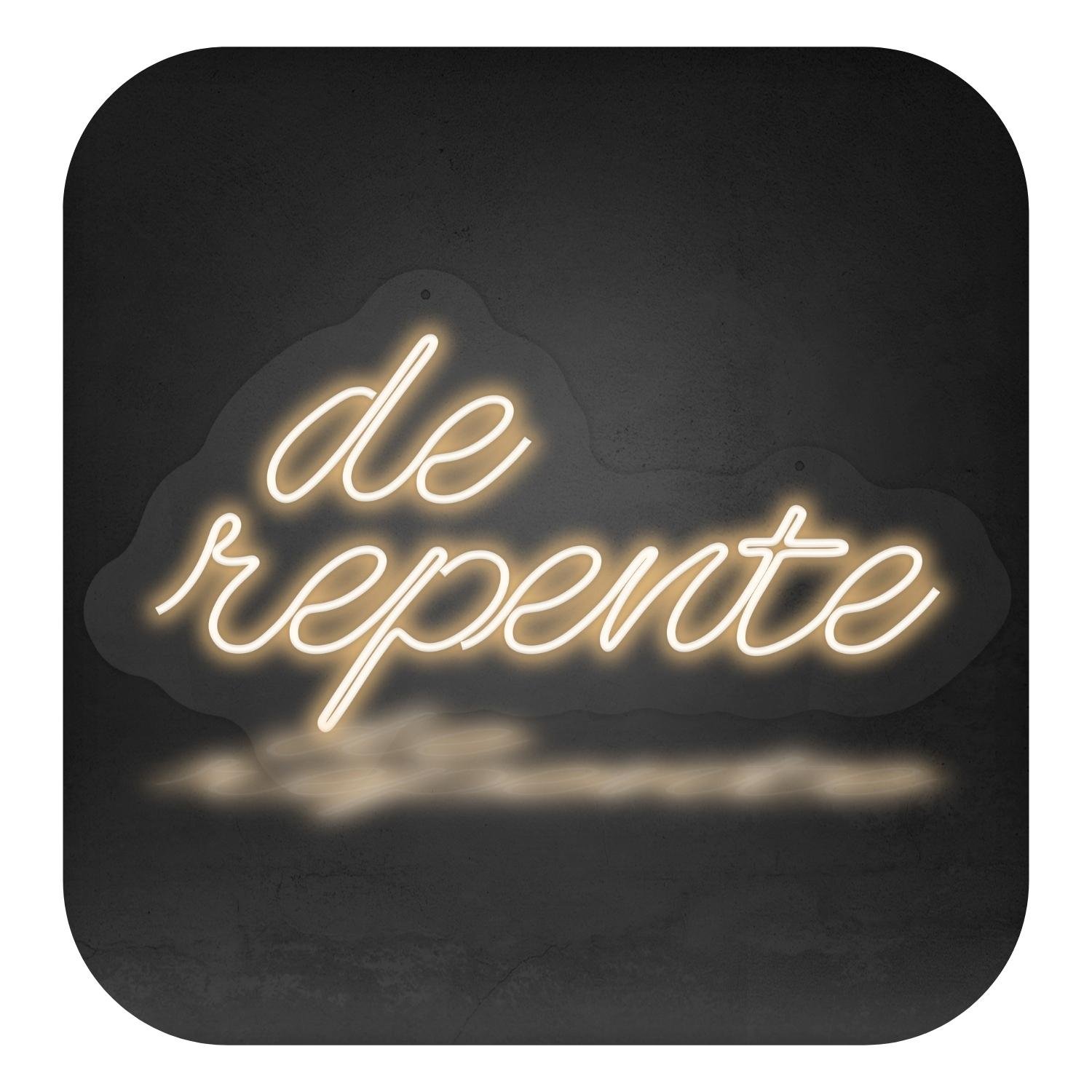 Placa Decorativa De Repente Acrílico Neon Led Decoração Casa Comércio ...