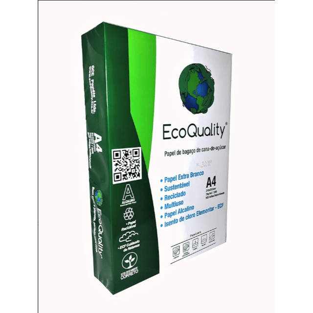 Papel A4 Sulfite Ecoquality Office 210x297 75g - 500 Folhas | Art Milly