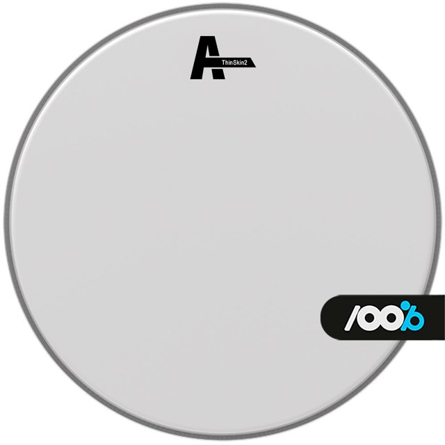 Pele Attack Thin Skin 2 Coated 14" Porosa Filme Duplo Extra Fino DHTS2-14C | 100% Batera Drum ...