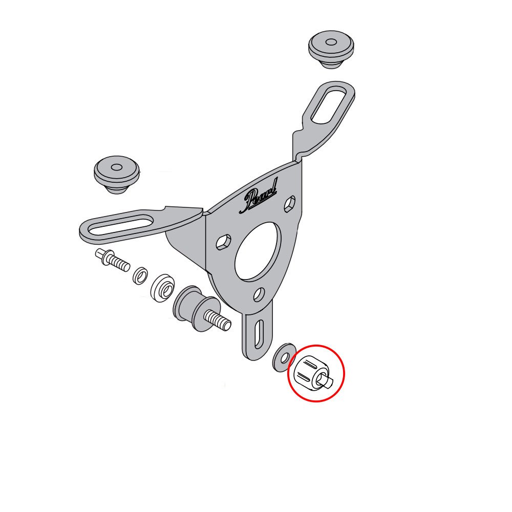Porca Pearl ZD-145 Para Sistema de Suspenção OptiLoc | 100% Batera Drum ...