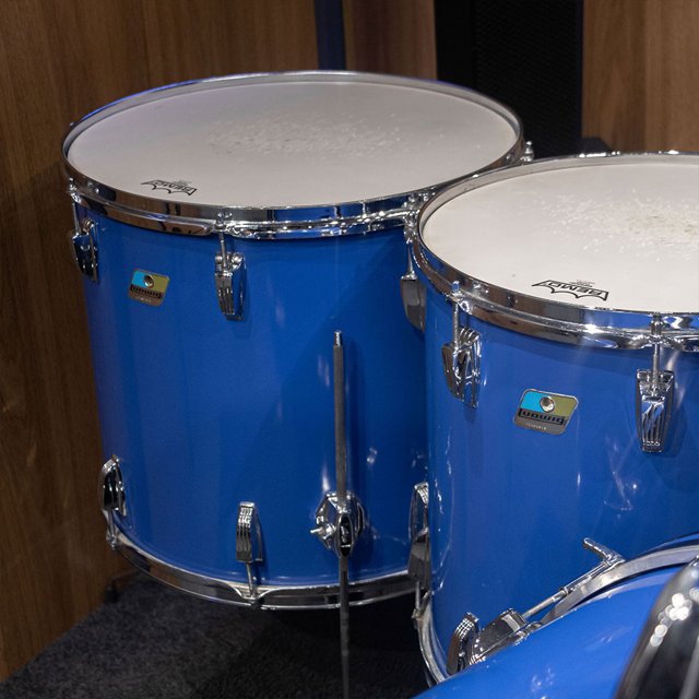 Bateria Ludwig Classic Maple 24/24/12/14/16/18 Blue Cortex Anos 80 ...