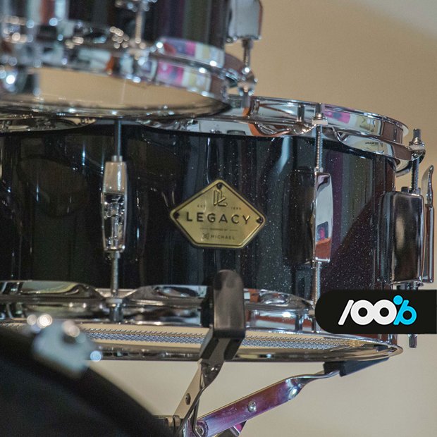 Bateria Michael Legacy 20/10/12/14/Cx14x5,5" Com Ferragens Sparkle ...