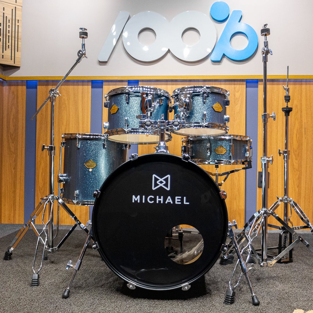 Bateria Michael Legacy 18/10/12/14/Cx13x5,5" Poplar Sparkle Marine Blue ...