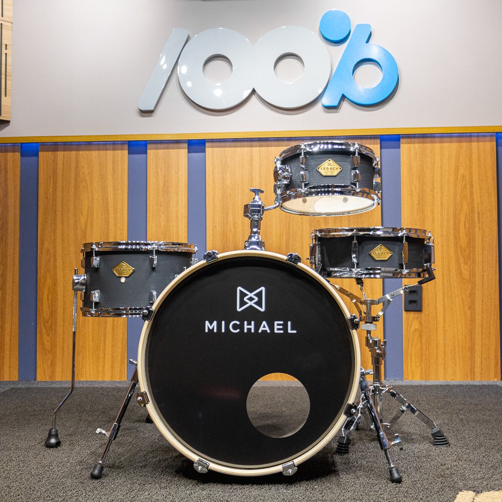 Bateria Michael Legacy Slim 20/10/13/CX13x5,5" Matte Black DML410 MBK ...