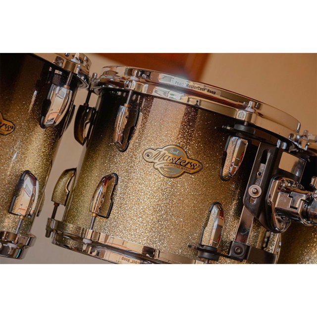 Bateria Pearl Masters MCX Maple 22/22/08/10/12/14/16 Black Silver ...