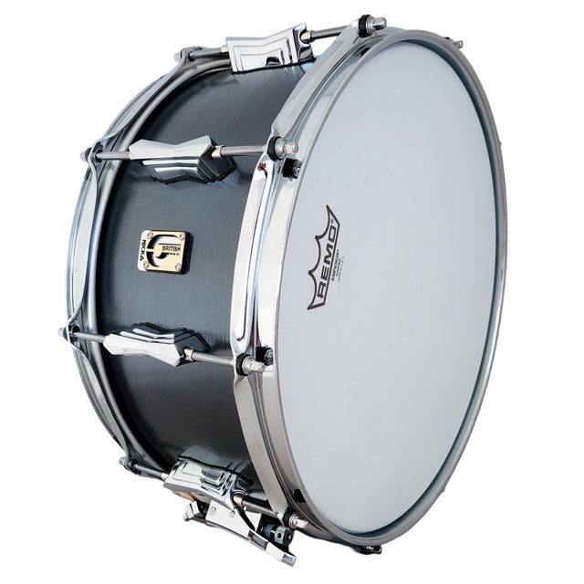 Caixa British Talisman 14x6,5" Signature Nicko McBrain Steel Shell Made ...