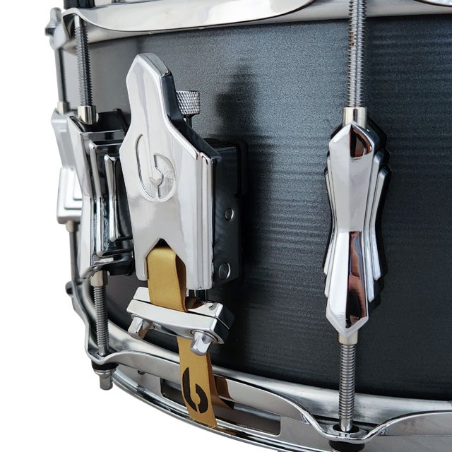 Caixa British Talisman 14x6,5" Signature Nicko McBrain Steel Shell Made ...