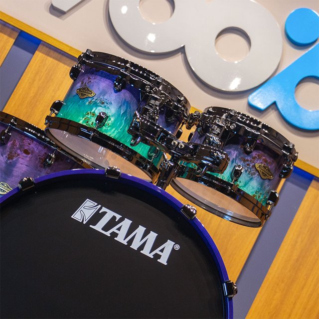 Bateria Tama Starclassic Walnut/Birch 22/10/12/14/16 Nebula Mappa Burl ...