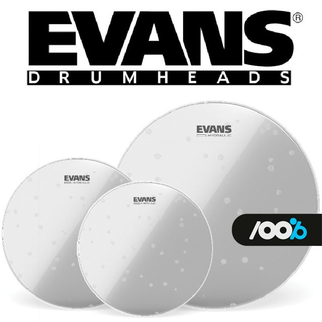 Kit de Pele Evans Para bateria Hydraulic Clear 10/12/14 Filme Duplo | 100% Batera Drum Shop ...