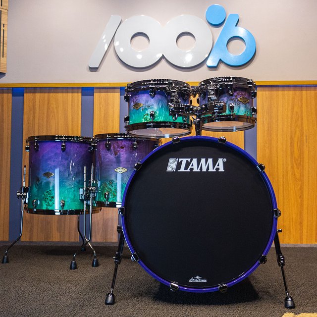 Bateria Tama Starclassic Walnut/Birch 22/10/12/14/16 Nebula Mappa Burl ...