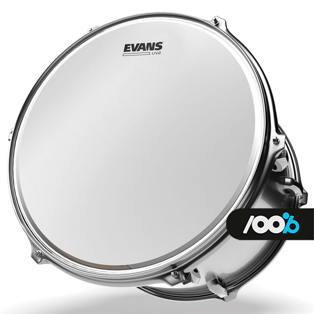Pele Evans Para Bateria UV2 Coated 10" Porosa UV Filme Duplo B10UV2 | 100% Batera Drum Shop ...