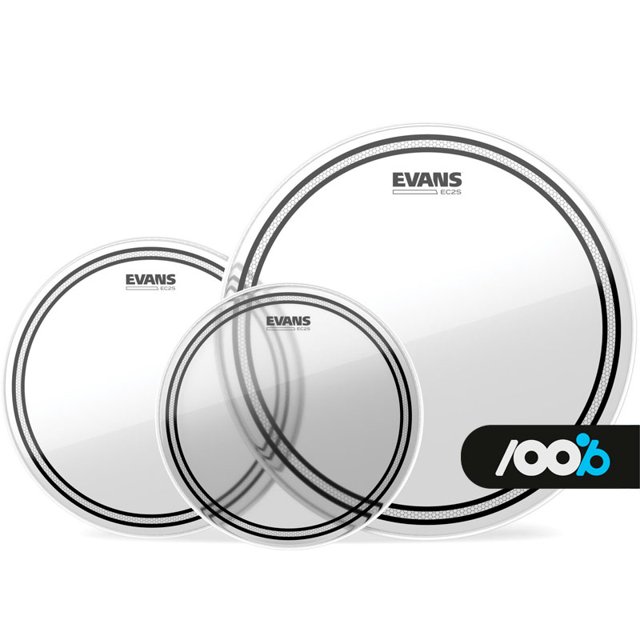 Kit de Pele Evans Para Bateria Ec2 Clear 10/12/14 | 100% Batera Drum Shop | 100% Batera Drum ...