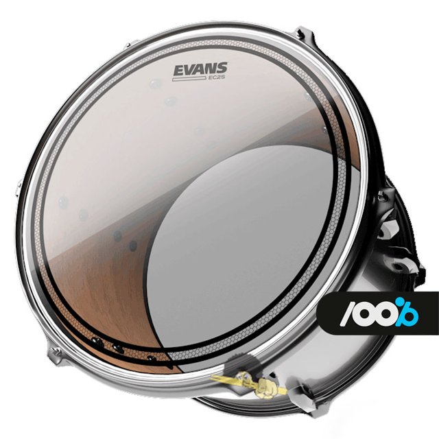 Kit de Pele Evans Para Bateria Ec2 Clear 10/12/14 | 100% Batera Drum Shop | 100% Batera Drum ...