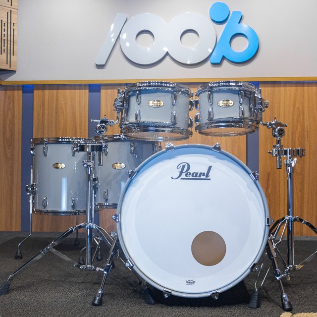 Bateria Pearl Masters Maple Pure 22/10/12/14/16 Putty Crey #859 (Única ...