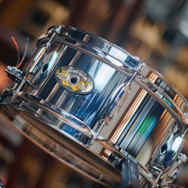 Caixa Pearl FireCracker 10x5" Steel Chrome Seminova | 100% Batera Drum ...