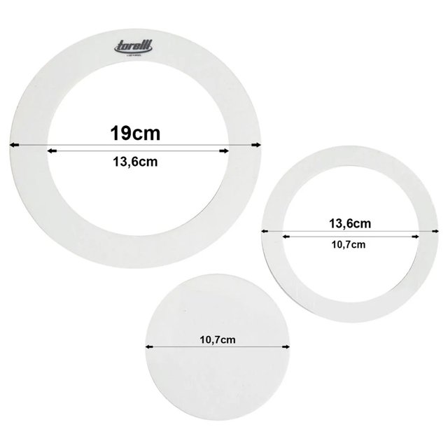 Molde Para Furo de Bumbo e Protetor Torelli Kit 3 Unid TA009BC | 100% ...