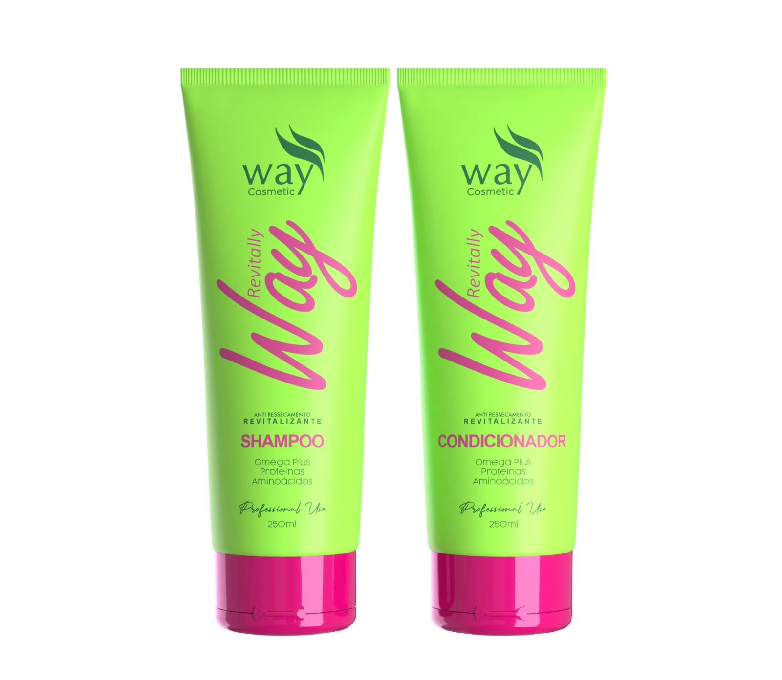 shampoo e condicionador Revitally Way | Way cosmetic