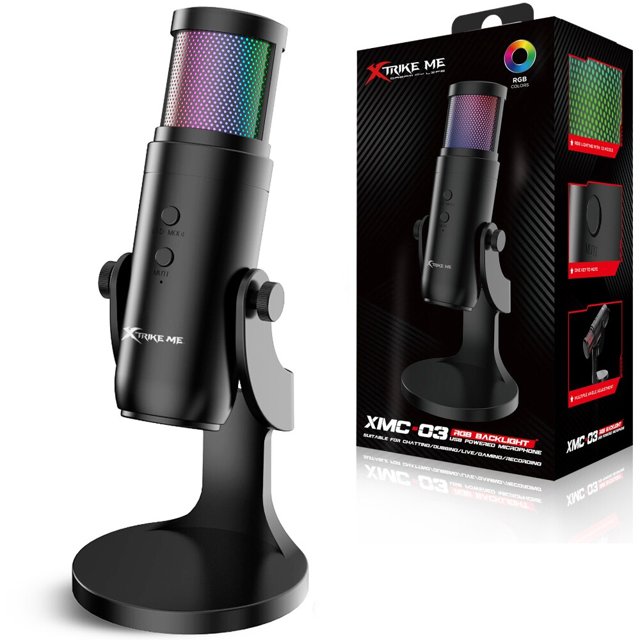 Microfone Gamer Profissional RGB Condensador Xtrike-ME XMC03 | INOVAX ...