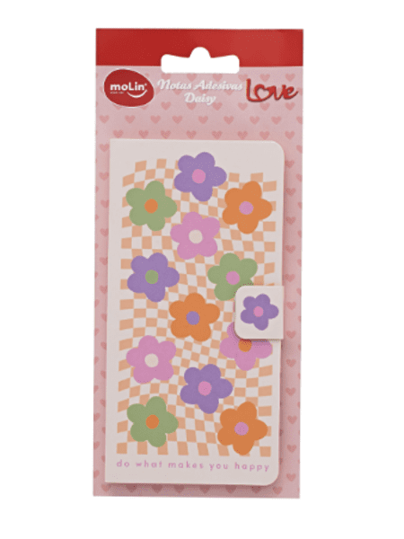Bloco de notas Adesivas Caderno Love Daisy C/160 Folhas | @Mimosstori Bloco de notas Adesivas Caderno Love Daisy C/160 Folhas | @Mimosstori