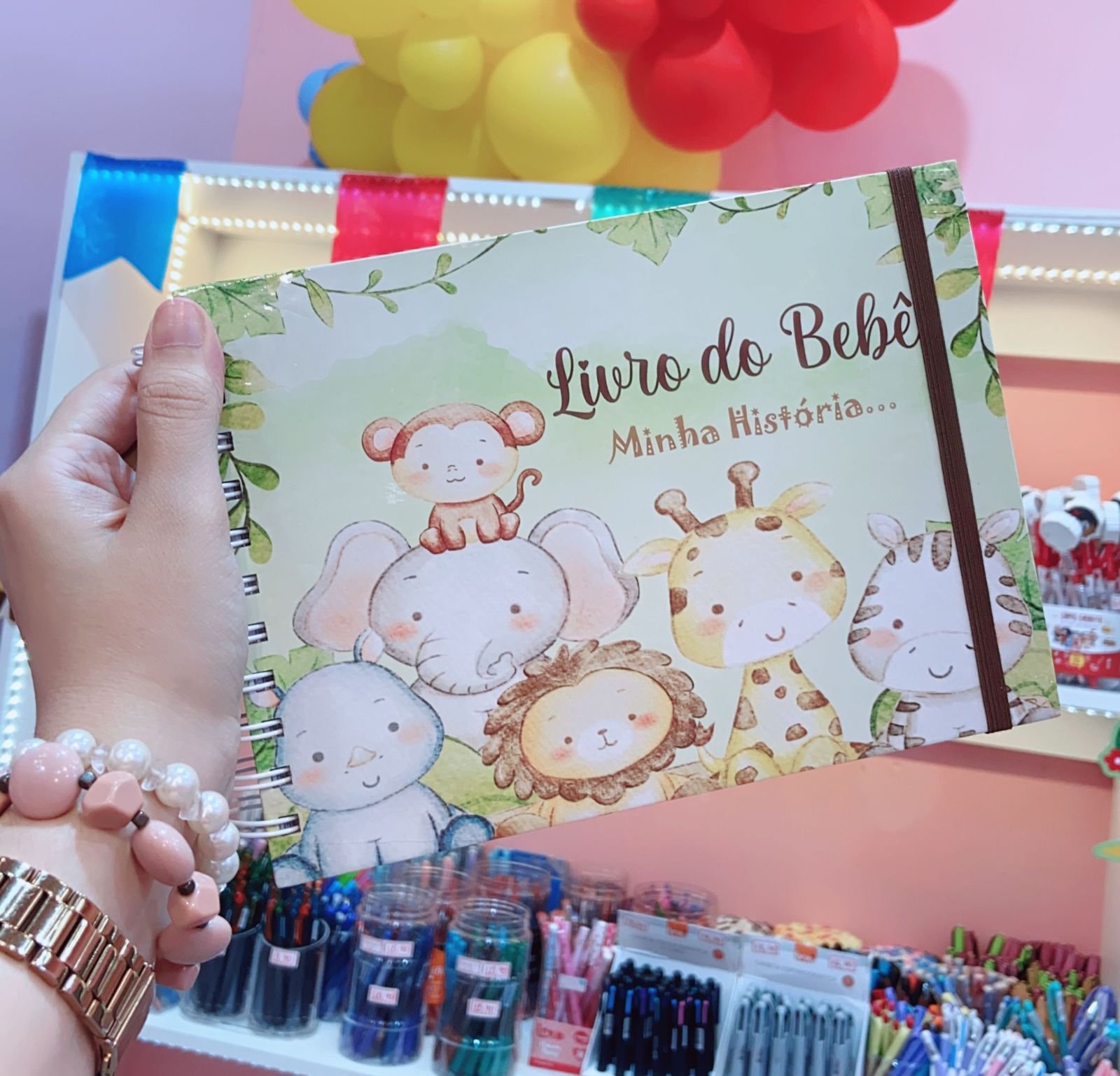 Livro do Bebê Safari c/45 folhas | @Mimosstori