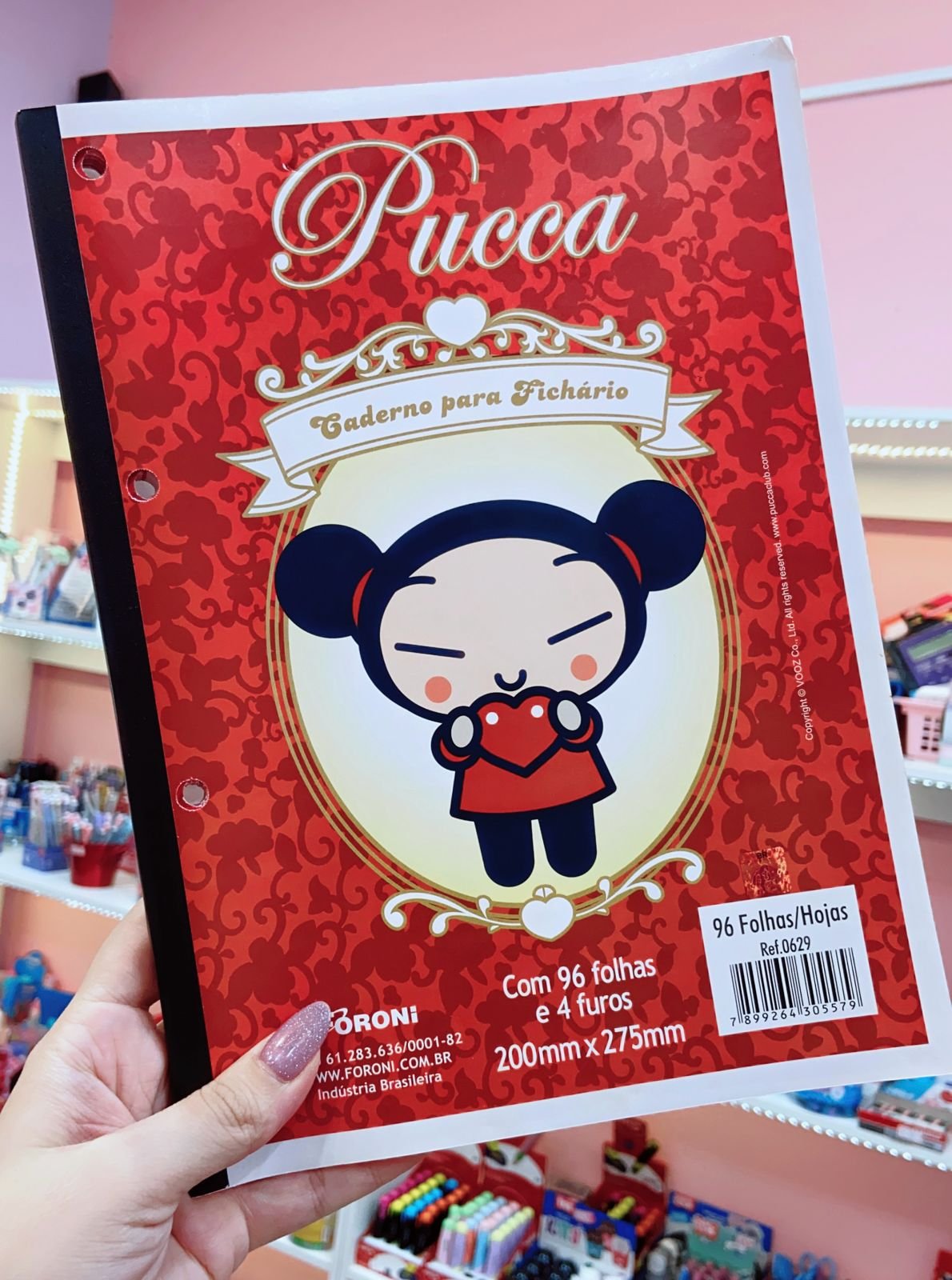 Refil para Fichário Universitário Pucca Vintage (anos 2000) | @Mimosstori