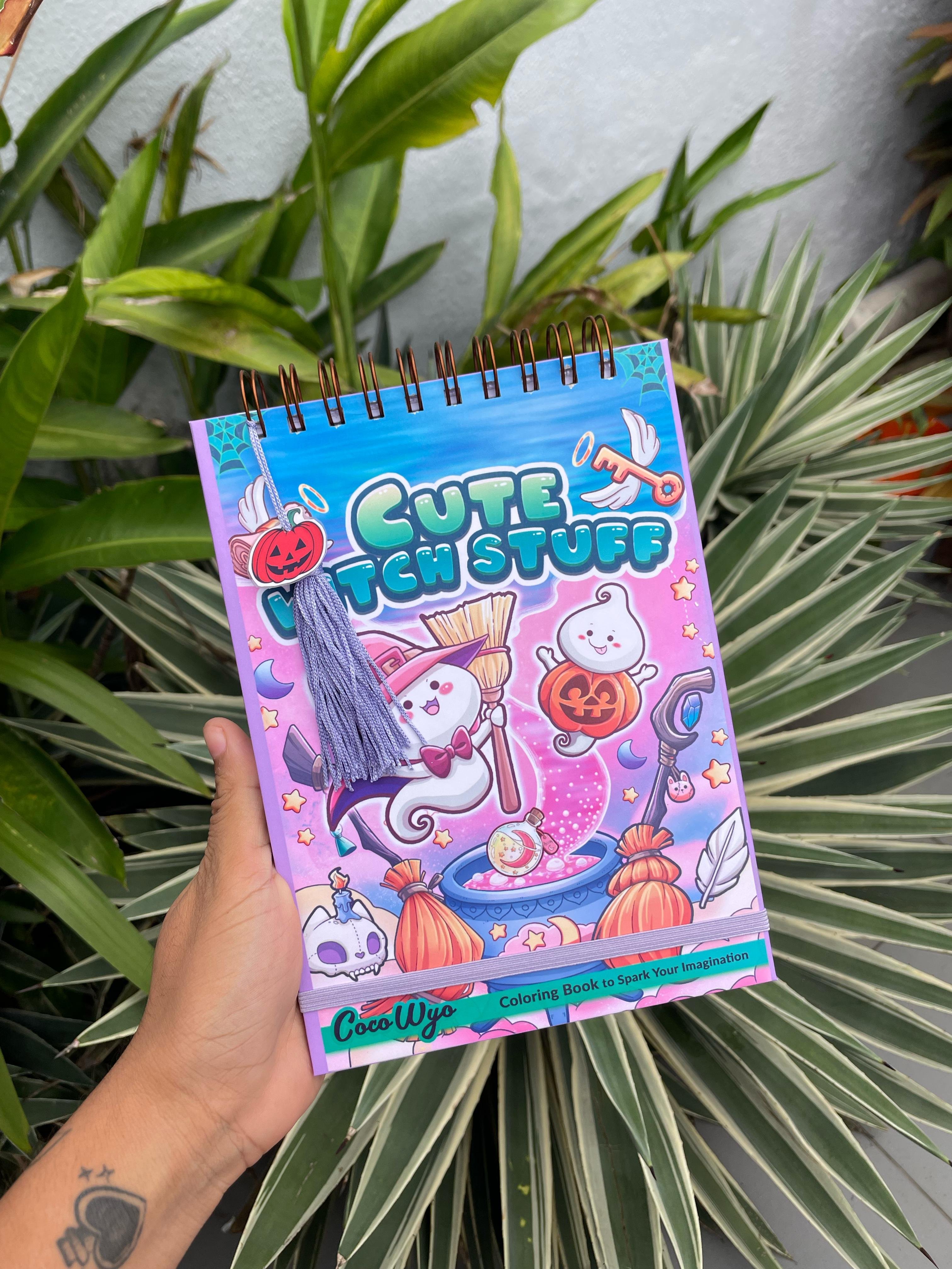 Cute Witch Stuff Livro de Colorir - 50f 180g | @Mimosstori