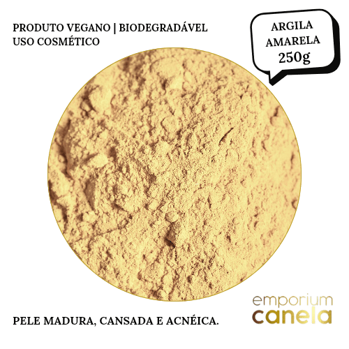 Argila Pote 250g - Amarela | Emporium Canela
