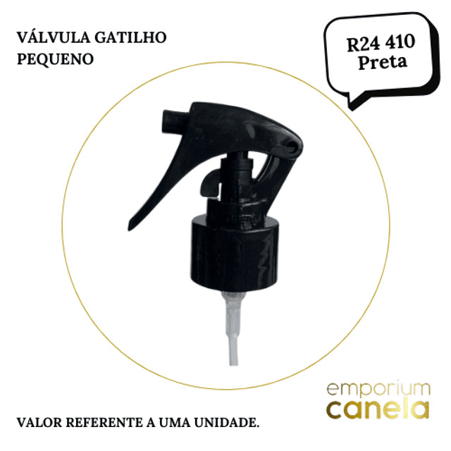Válvula Gatilho Pequeno R24 410 - Preto | Emporium Canela