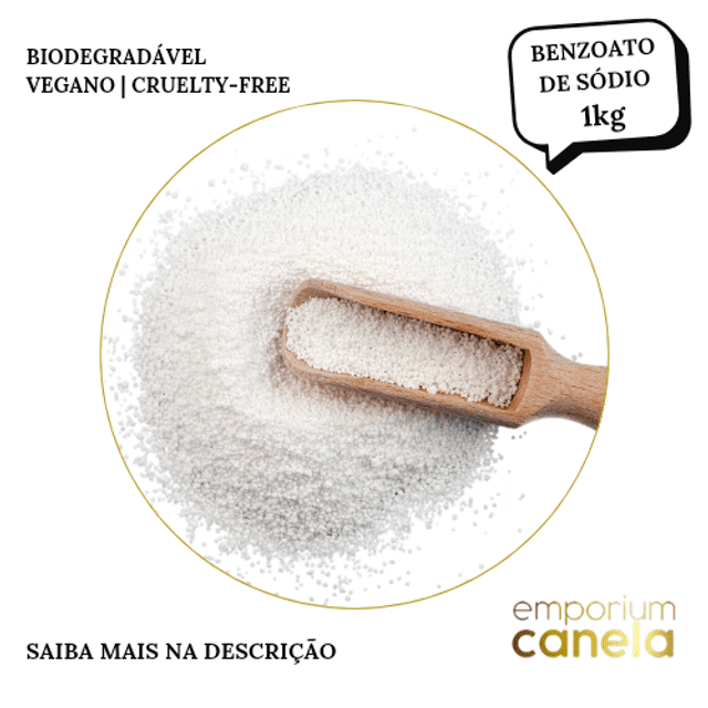 Benzoato de Sódio - 1Kg | Emporium Canela