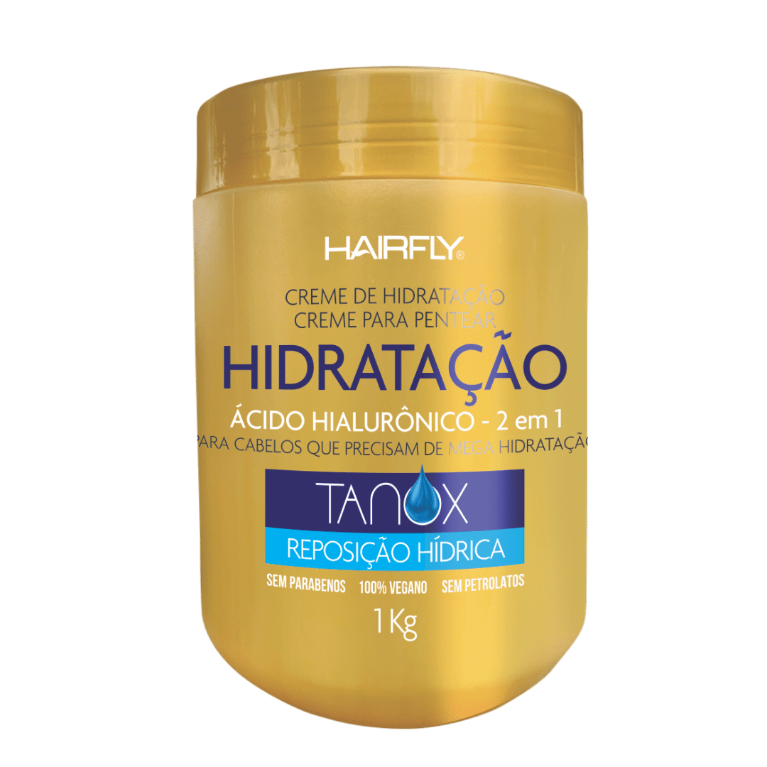 Creme para Pentear e Hidratar 2 em1 Tanox Ouro Reposição Hídrica 1kg ...