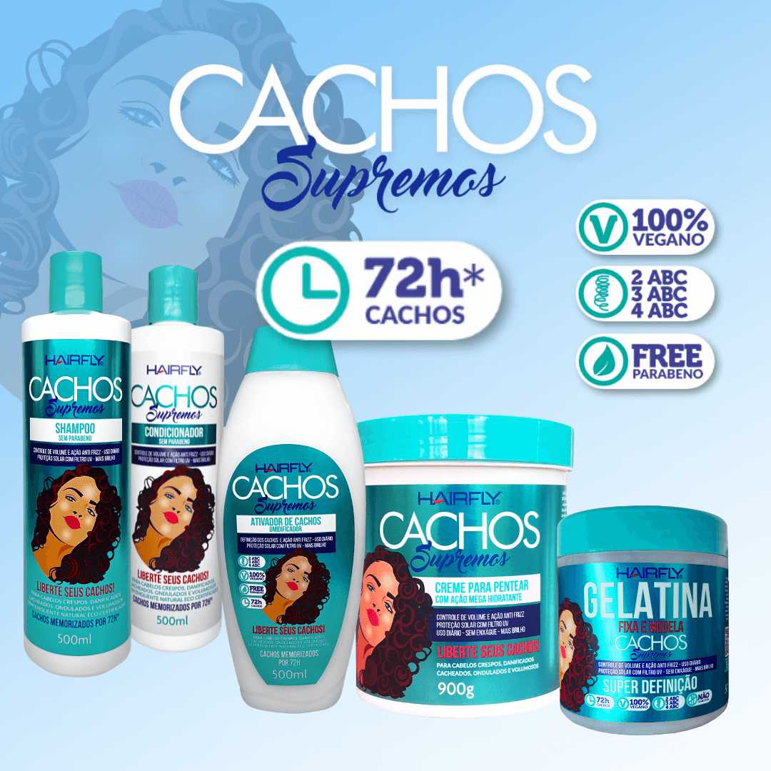 Kit Cachos Supremos Hair Fly – Mega Volume ou Tradicional | HairFly
