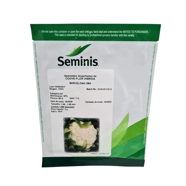 SEMENTE IMPORTADA DE COUVE FLOR HÍBRIDA VERONA 1.000 SEMENTES - SEMINIS ...