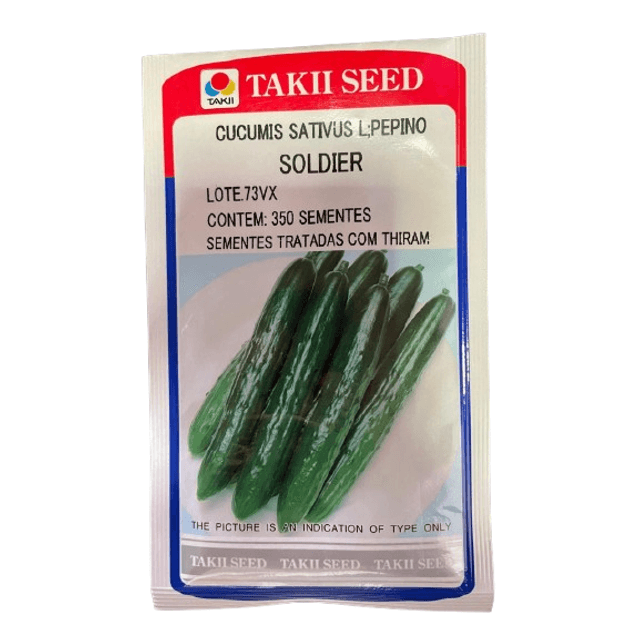 Sementes de Pepino Soldier 350 Unidades Takii Seed – Alta Produtividade ...