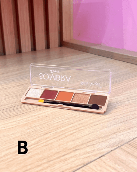 PALETA DE SOMBRAS SWEET 5 CORES B090 - BELLE ANGEL | Pink