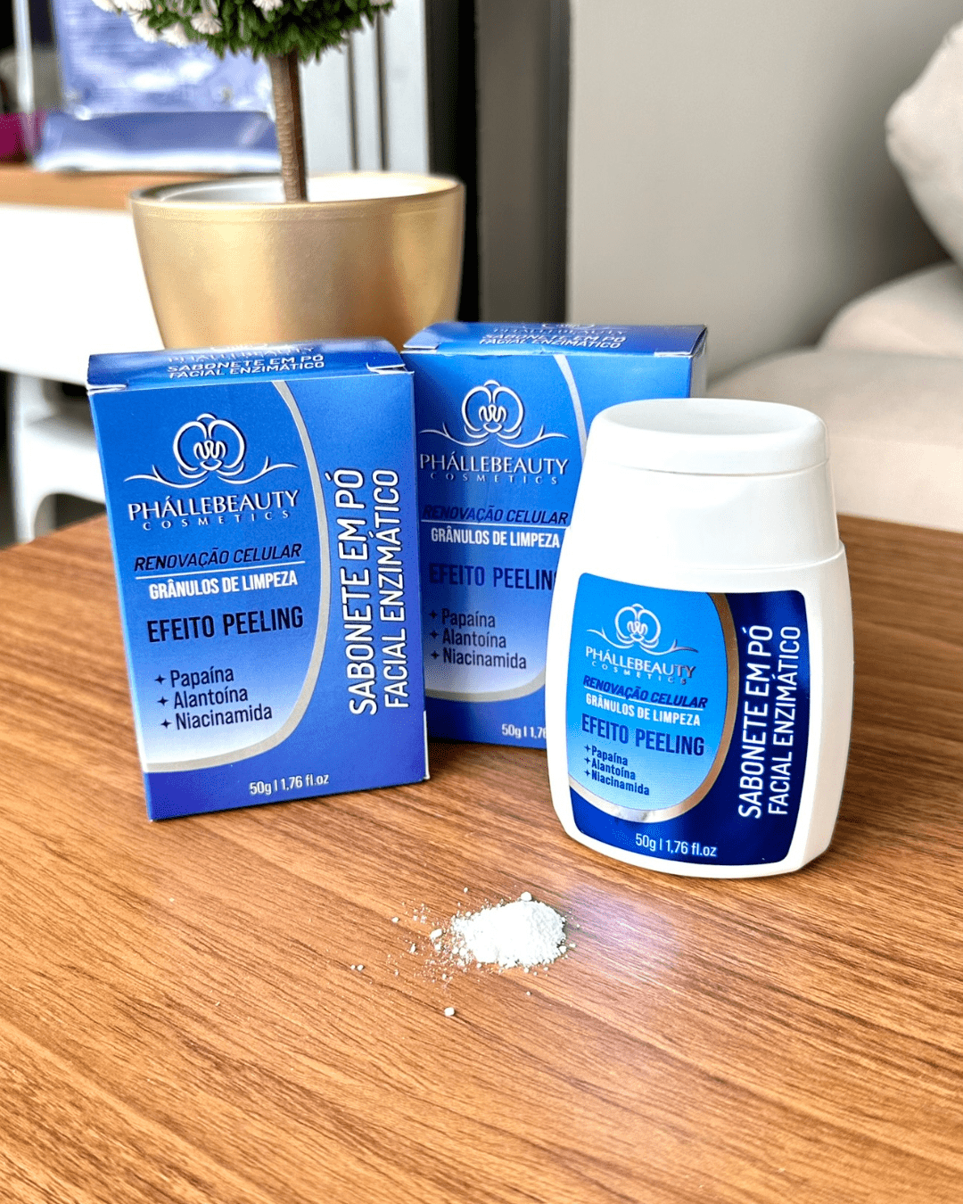 SABONETE EM PÓ FACIAL ENZIMÁTICO - PHÁLLEBEAUTY | Pink