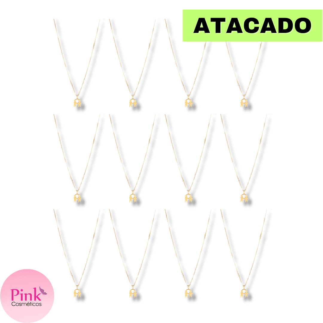 PACOTE COLAR 2 MENINOS 12 UND - PINK FOLHEADOS | Pink