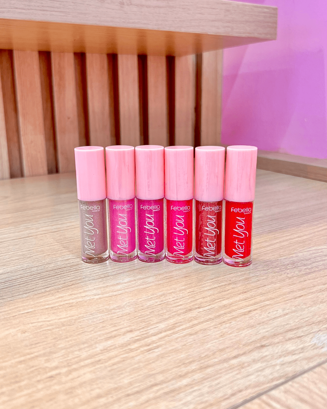 GLOSS LABIAL BRILHANTE MET YOU (C) - FEBELLA | Pink