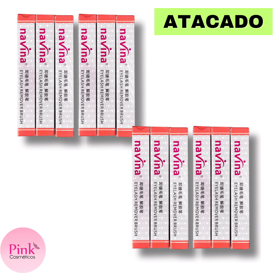 PACOTE CANETA REMOVEDORA DE COLA DE CÍLIOS 12 UND - NAVINA | Pink