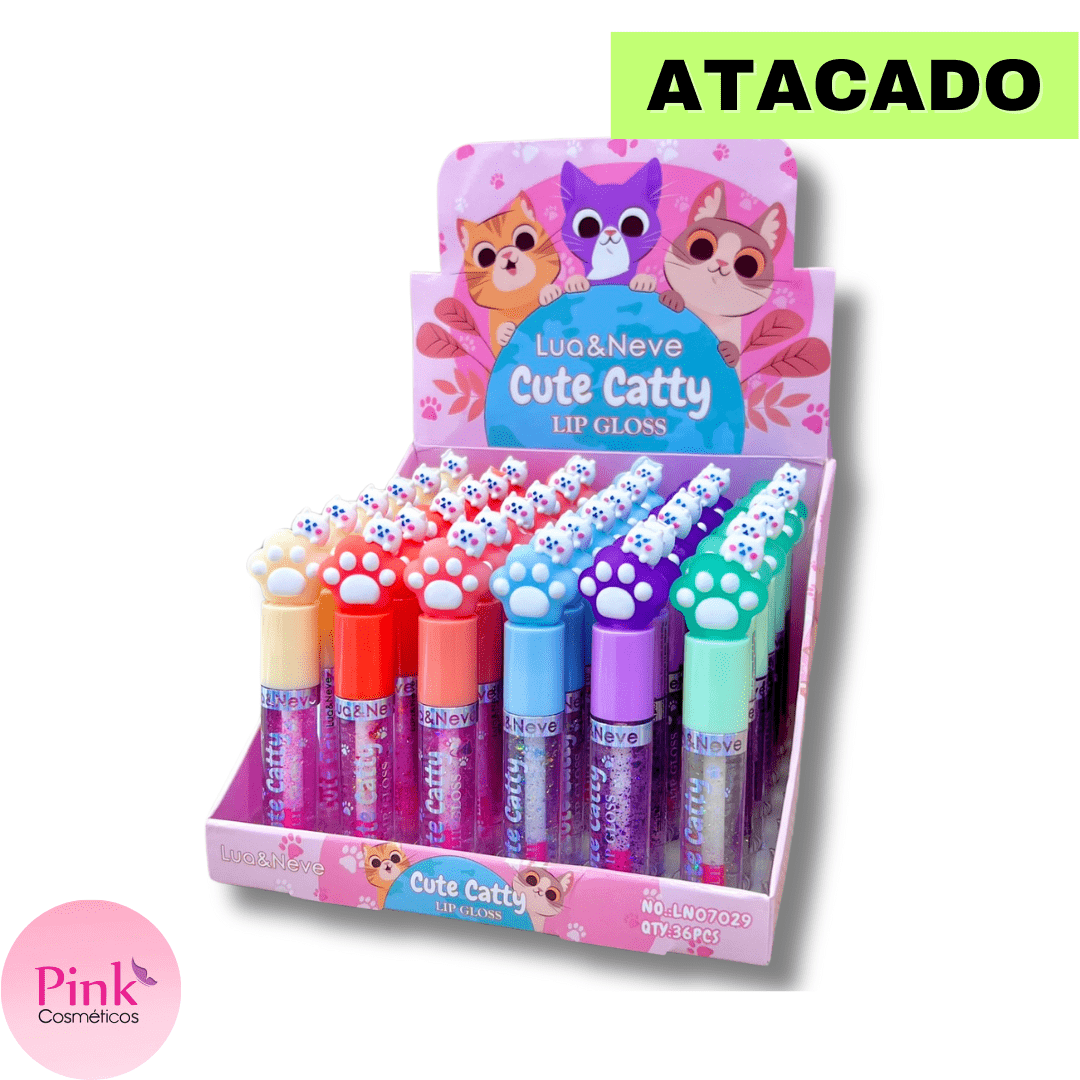 BOX LIP GLOSS CUTE CATTY 36 UND - LUA E NEVE | Pink