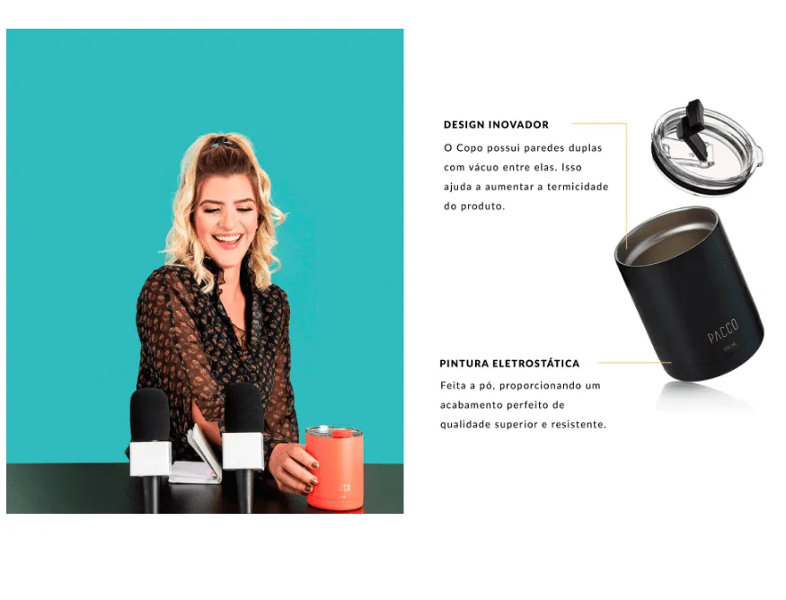 Copo Termico Happycup Pacco Salvia 295ml | Capital Fitness