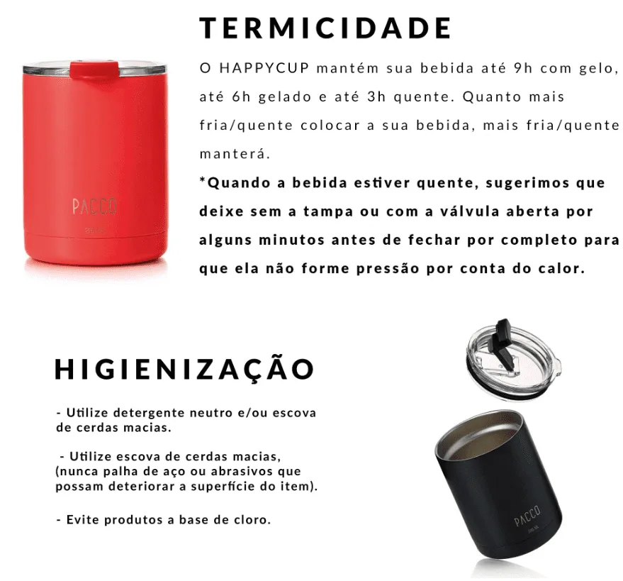 Copo Termico Happycup Pacco Salvia 295ml | Capital Fitness