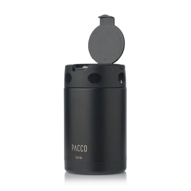 Pote Termico Pacco Foodjar 500ml Preto | Capital Fitness