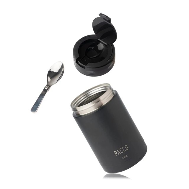 Pote Termico Pacco Foodjar 500ml Preto | Capital Fitness