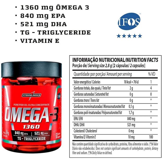 Omega 3 Integralmedica 60 Cápsulas | Capital Fitness