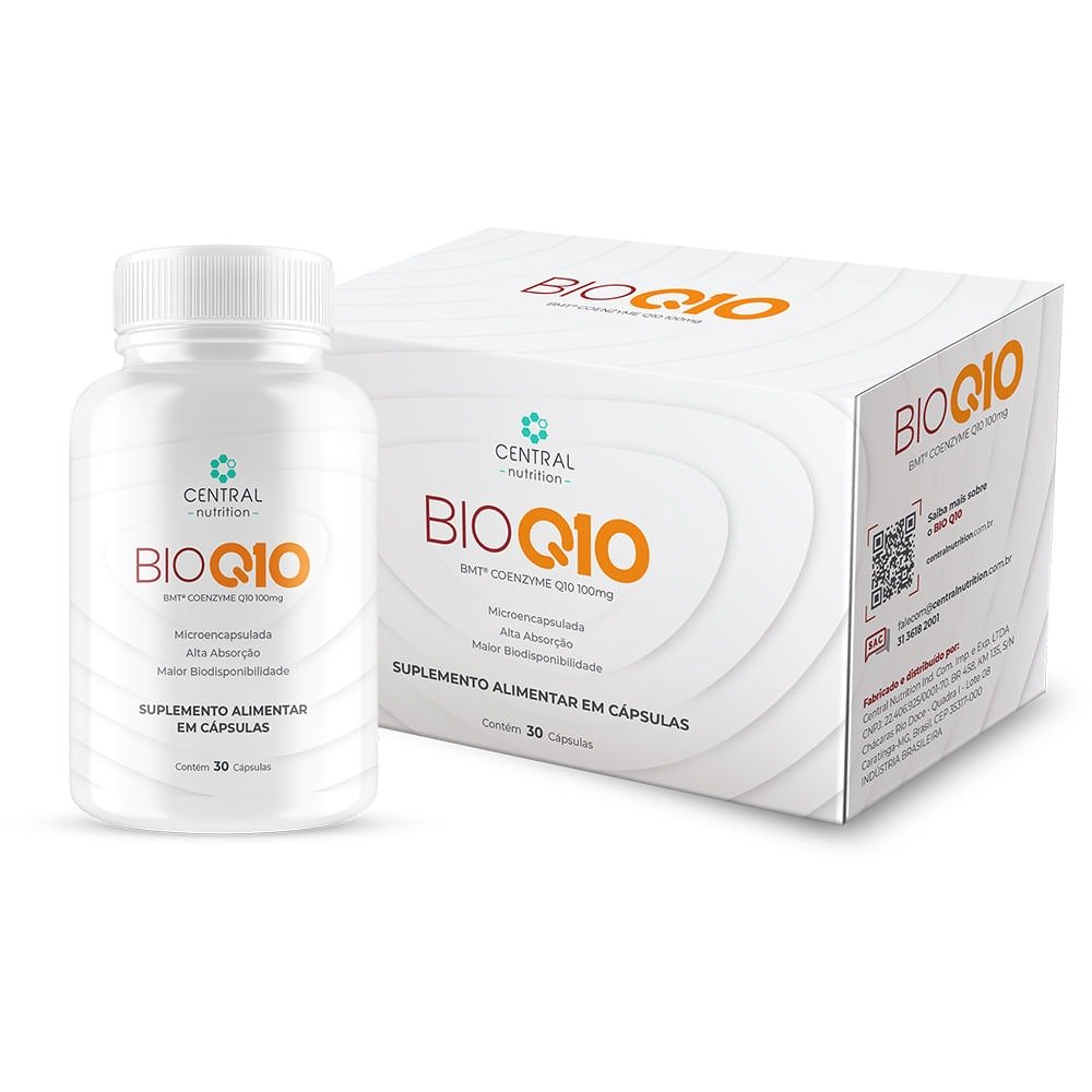 Bio Q10 Central Nutrition 100mg 30 Cápsulas | Capital Fitness