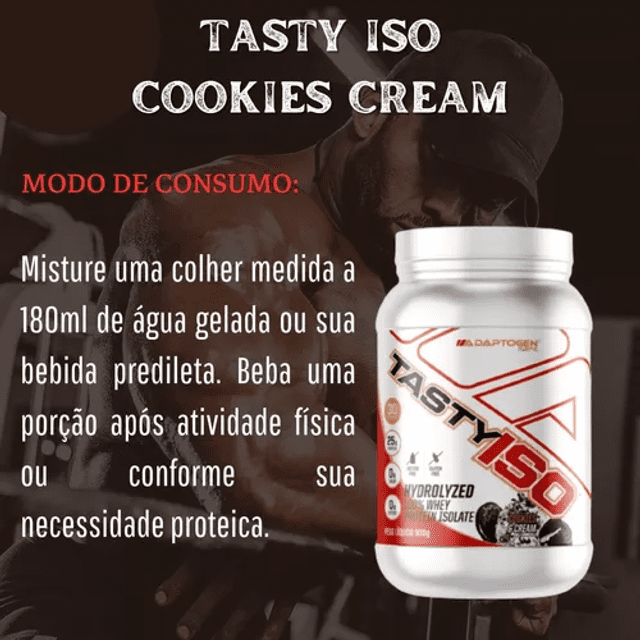Tasty Iso Adaptogen Cookies And Cream 900g | Capital Fitness