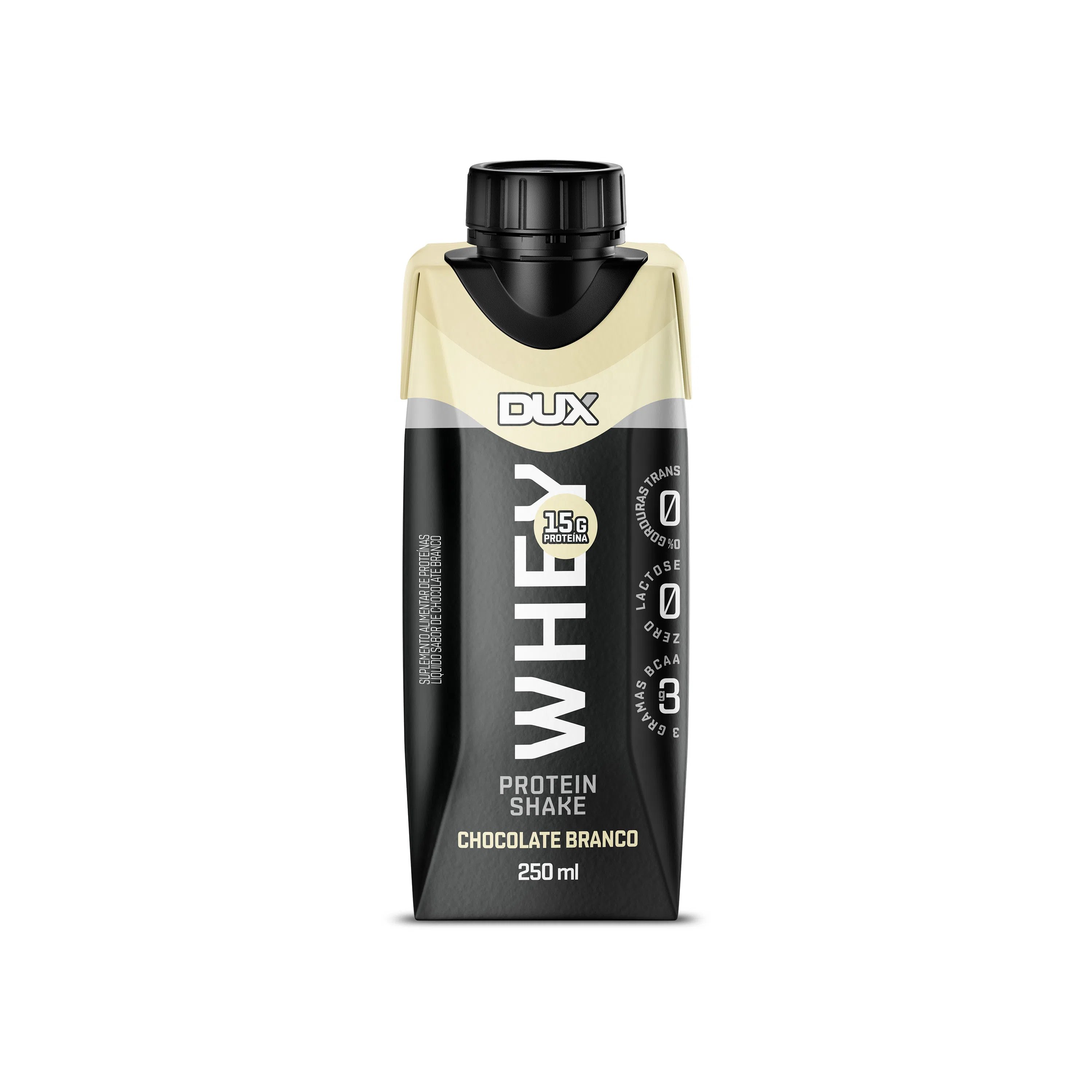 Whey Protein Shake Dux Chocolate Branco 250ml | Capital Fitness