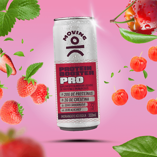 Protein Booster Moving 12g Proteína Morango e Acerola 270ml | Capital ...