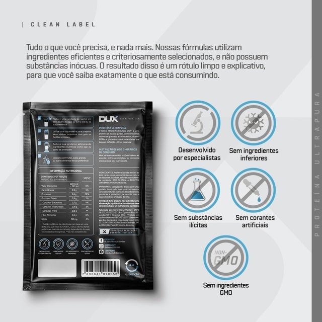 Whey Protein Isolado Dux Cookies Sache 27g | Capital Fitness